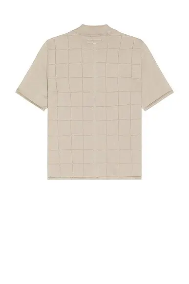 Rag & Bone Window Pane Dalton Knitted Shirt - Tan