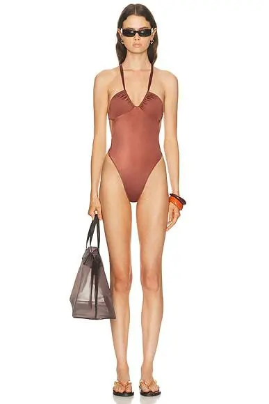 TROPIC OF C Solana One-piece Swimsuit - Chestnut