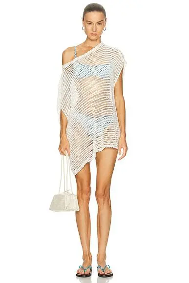 Staud Oriya Loose Knit Mini Dress