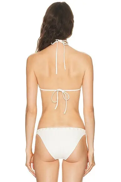 Staud Lido Bikini Top - Ivory