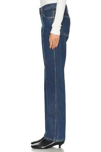 RE/DONE 90's Mid Rise Loose Jeans - Rustic Idigo