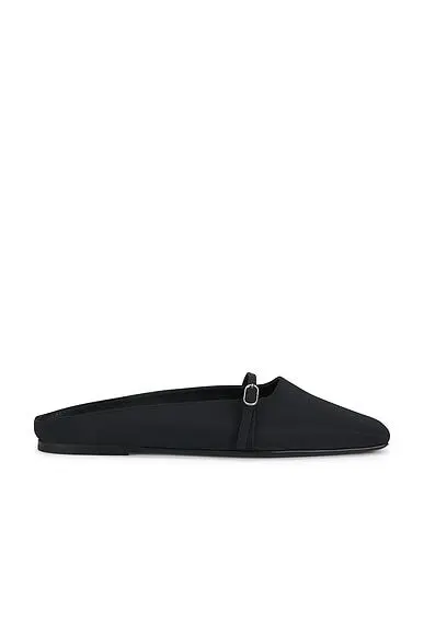 ST. AGNI Plie Flat With Buckle Strap Detail - Black