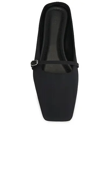 ST. AGNI Plie Flat With Buckle Strap Detail - Black