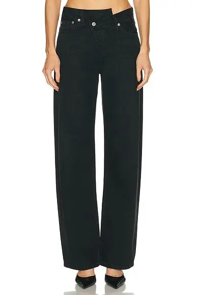 AGOLDE Arc Criss Cross Jeans In Black Wash - Phase