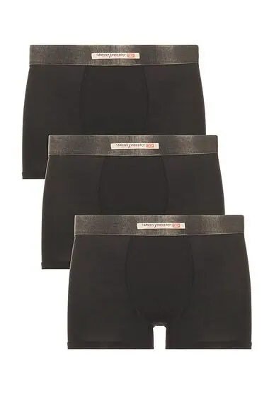 DIESEL® Damien Denim Three Pack Underwear - Black