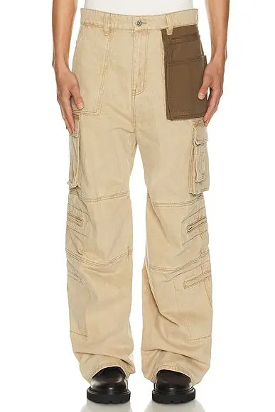 We11Done Washed Cargo Trousers