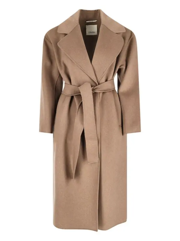 Max Mara Arona Virgin Wool Coat - Brown