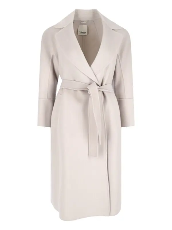 Max Mara Arona Virgin Wool Coat - Gray