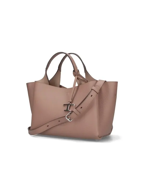 TOD'S T-timeless Mini Tote Bag - Beige