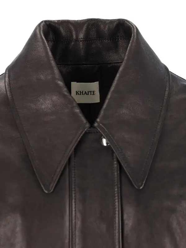 Khaite Shelman Leather Jacket