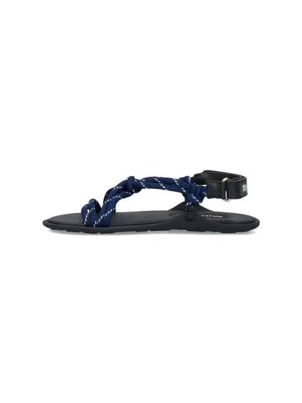 Miu Miu Riviere Sandals - Blue