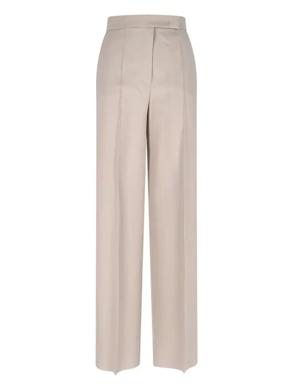 Max Mara Tailored Wool Blend Straight Leg Pants