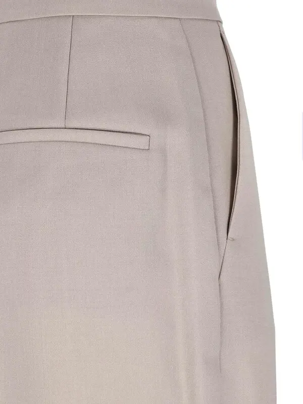 Max Mara Tailored Wool Blend Straight Leg Pants