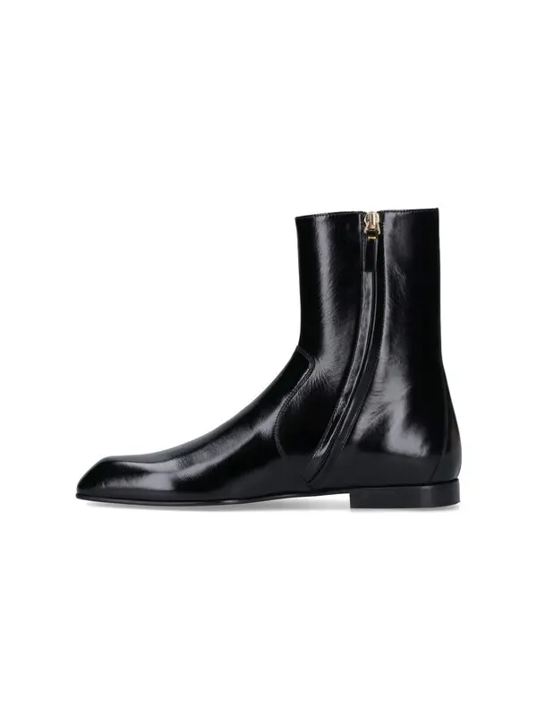 Khaite Colt Ankle Boots - Black
