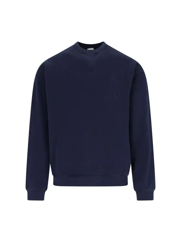 FRAME Ritz Crew Neck Sweatshirt - Blue