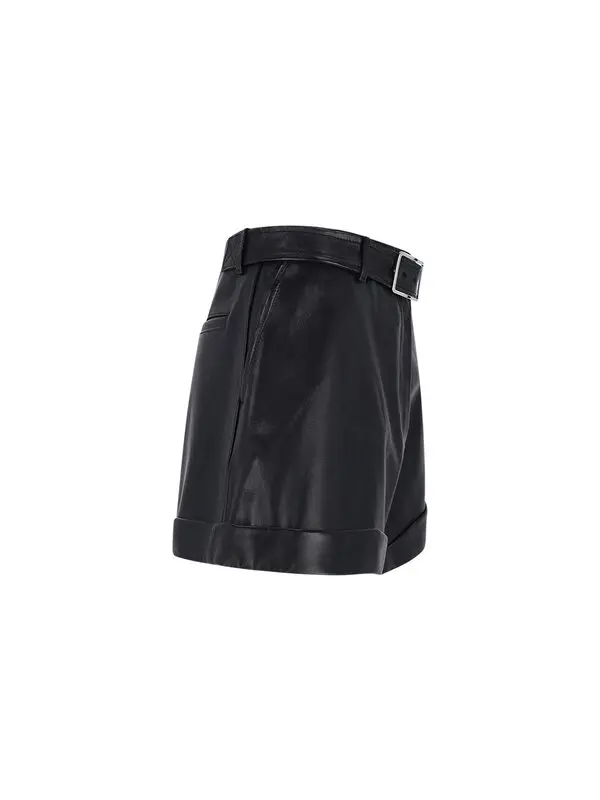 Sportmax Leather Shorts