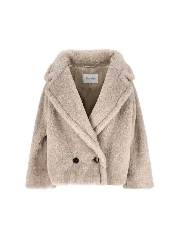 Max Mara Teddy Bear Icon Crop Coat - Beige