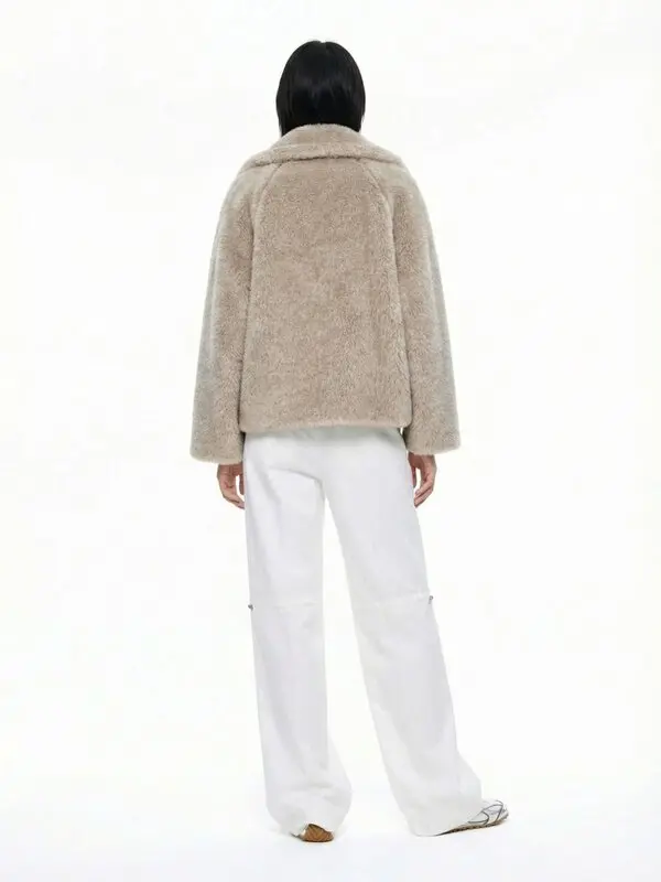 Max Mara Teddy Bear Icon Crop Coat - Beige