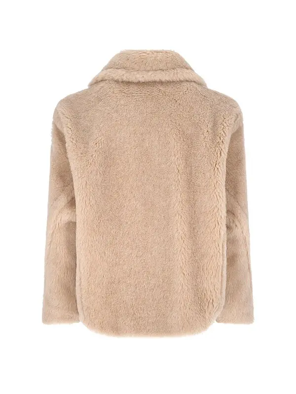 Max Mara Teddy Bear Crop Coat - Beige
