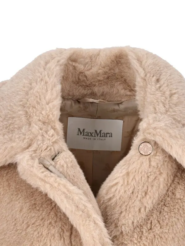 Max Mara Teddy Bear Crop Coat - Beige
