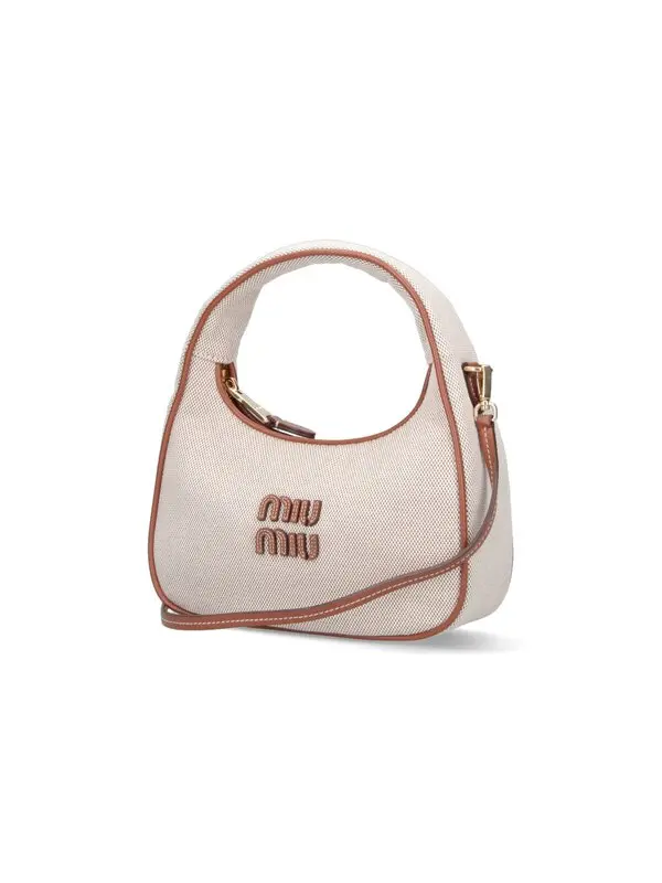 Miu Miu Mini Hobo Bag - Cream