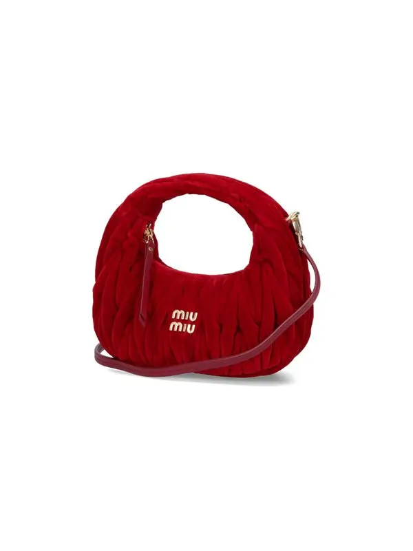 Miu Miu Mini Hobo Bag - Red