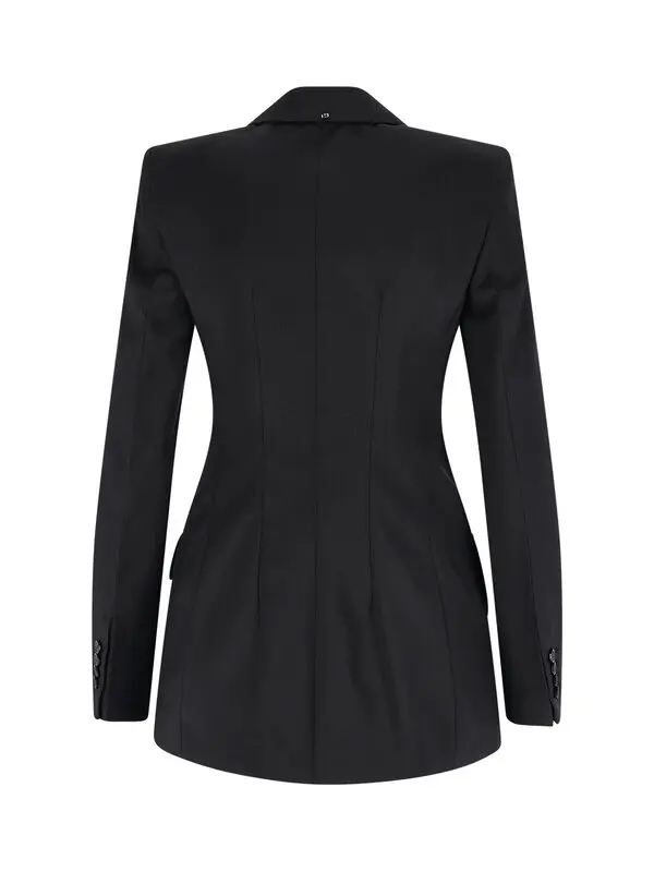 Sportmax Danzica Double-breasted Blazer - Black