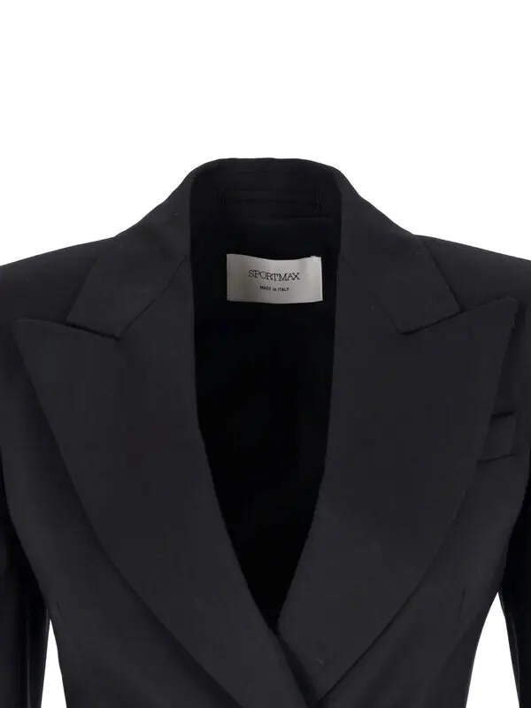 Sportmax Danzica Double-breasted Blazer - Black