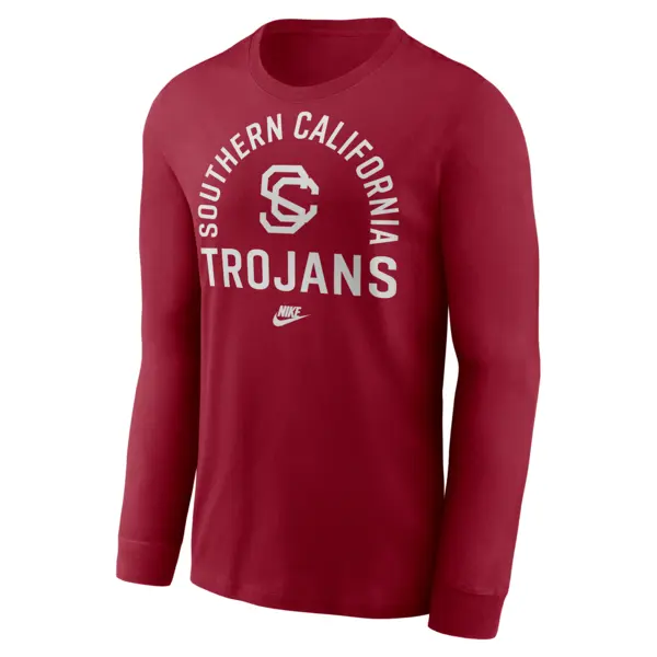 Nike Usc Legacy Arched Logo College Long-sleeve T-shirt - Red