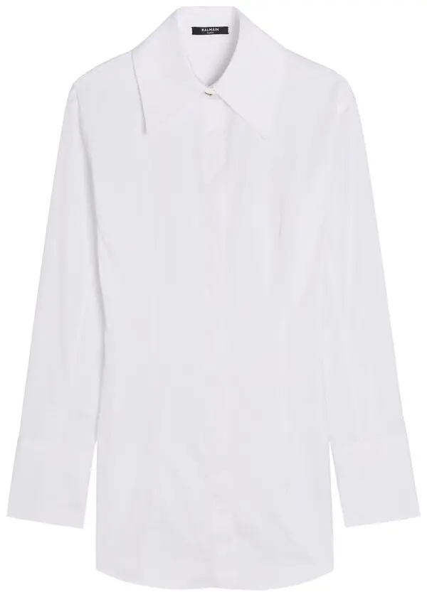 Balmain Fitted Cotton-poplin Shirt