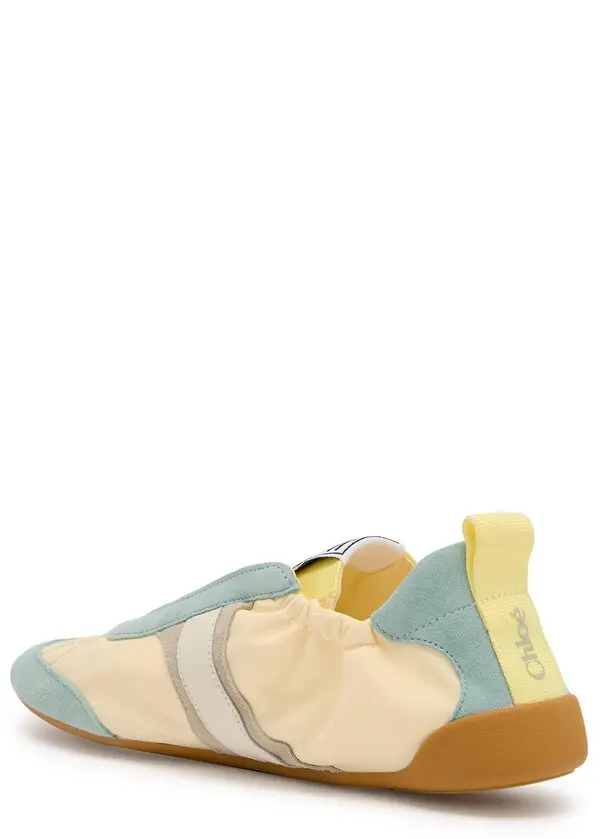 Chloé Panelled Nylon Sneakers - Yellow