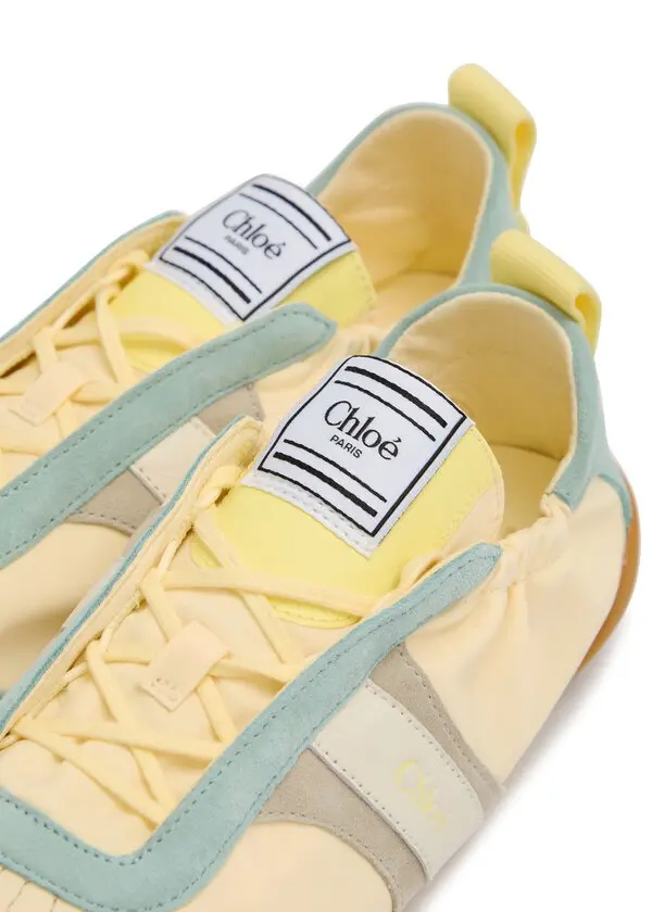 Chloé Panelled Nylon Sneakers - Yellow