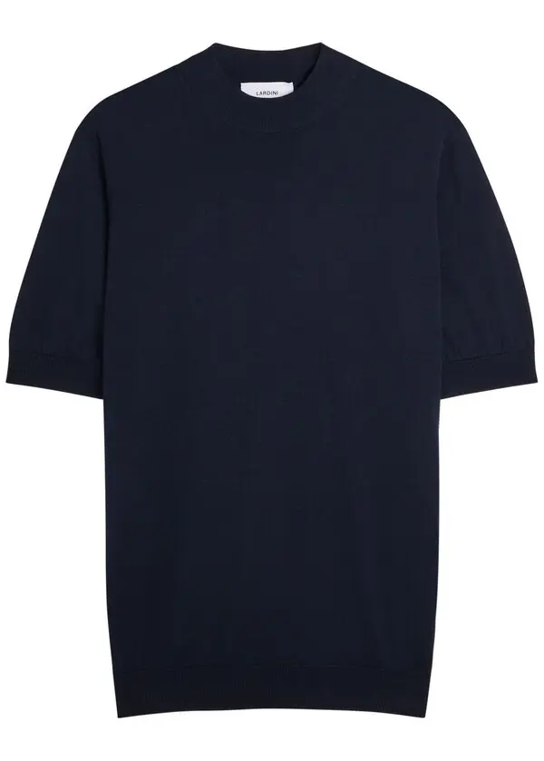 LARDINI Fine-knit Cotton T-shirt