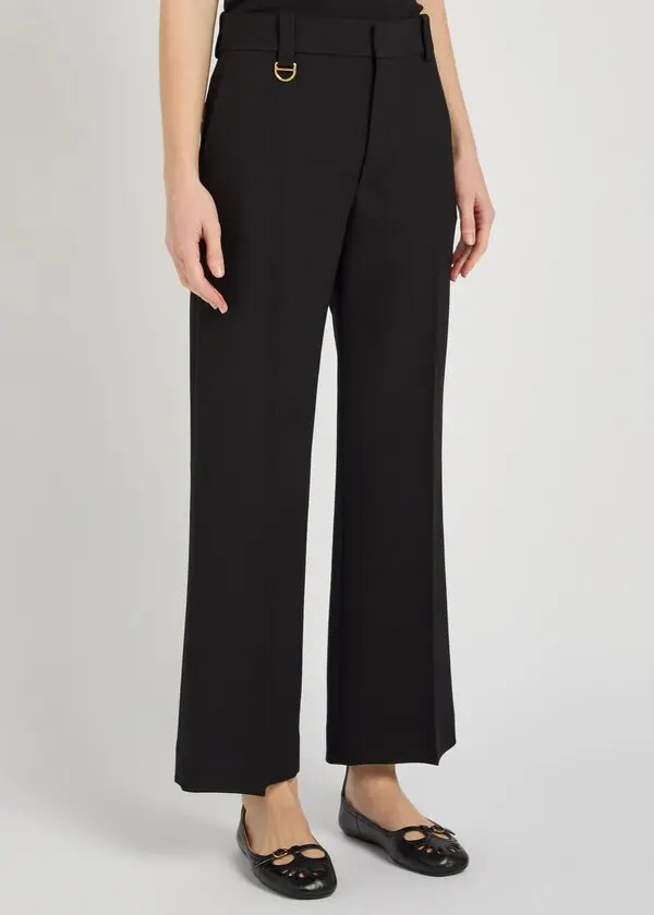 Chloé Wide-leg Wool Trousers