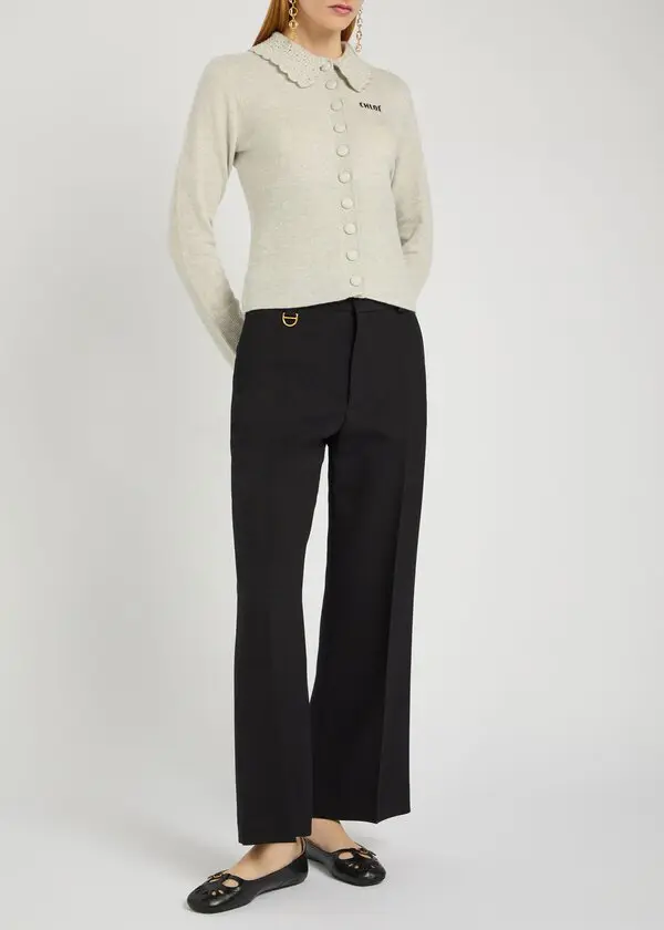 Chloé Wide-leg Wool Trousers