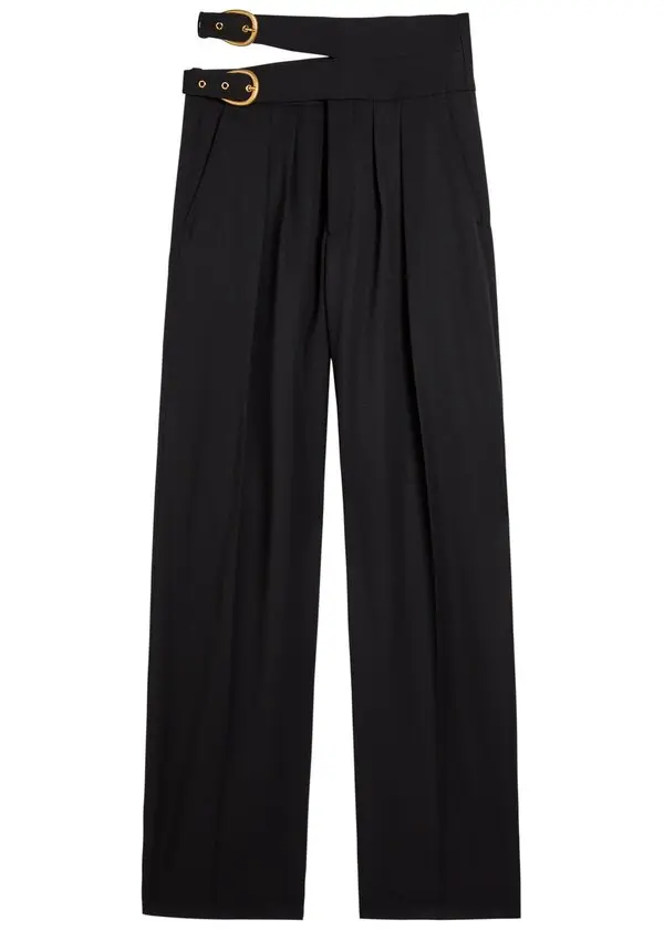 Chloé Belted Wool Trousers