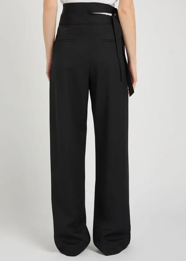 Chloé Belted Wool Trousers