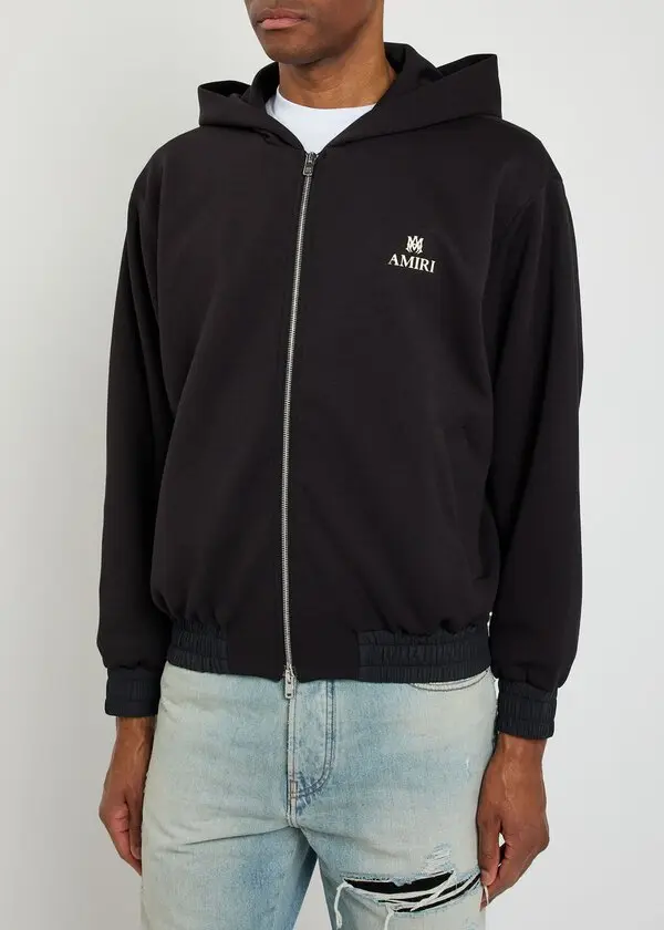 Amiri Ma Logo Hooded Jersey Jacket