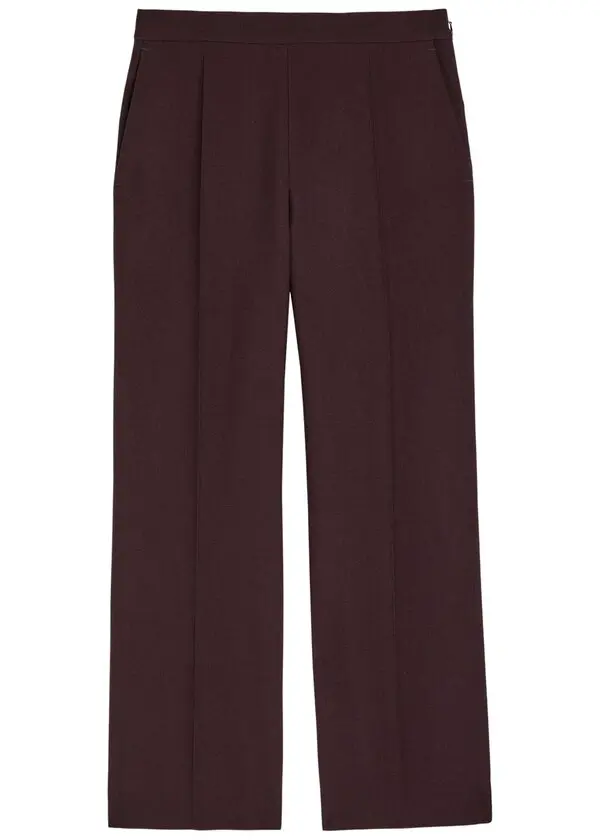 Chloé Straight-leg Wool Trousers - Purple