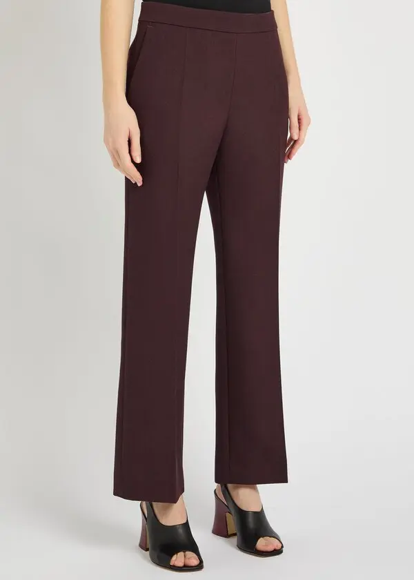 Chloé Straight-leg Wool Trousers - Purple