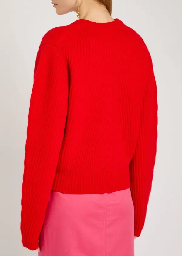 Chloé Logo Wool And Cashmere-blend Jumper