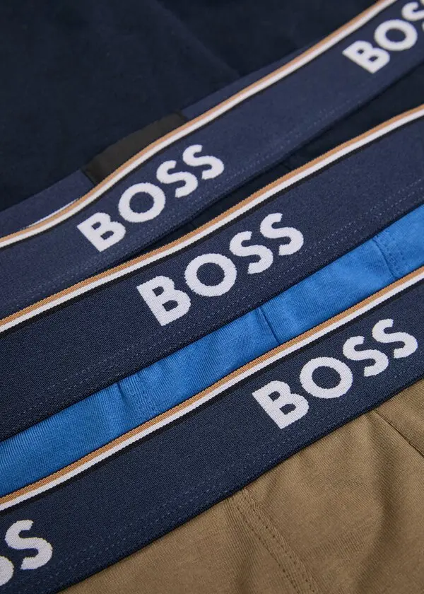 BOSS Stretch-cotton Boxer Trunks - Multicoloured