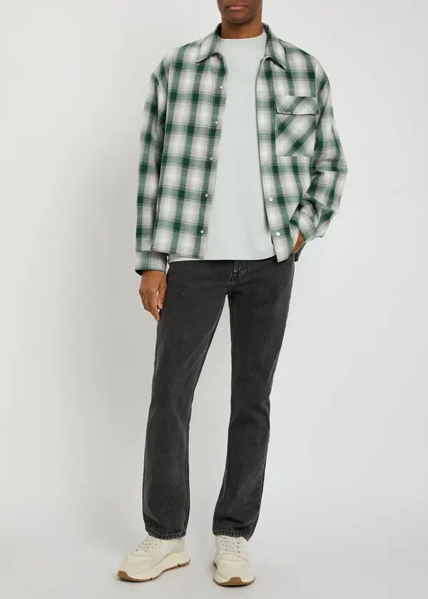 7 For All Mankind Modern Straight-leg Denim Jeans - Black