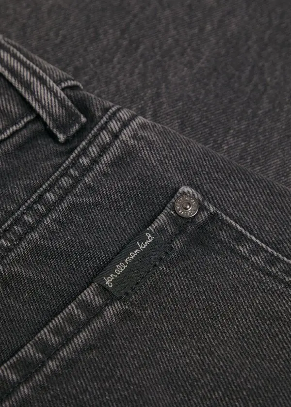 7 For All Mankind Modern Straight-leg Denim Jeans - Black