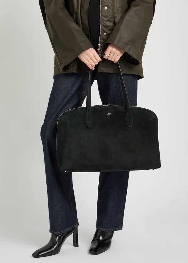 TOTEME Day Suede Tote - Black