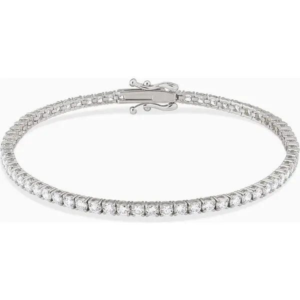 ORADINA 14k White Gold 3.0 Cttw Lab Diamond Bracelet - White Gold/ Lab Diamonds