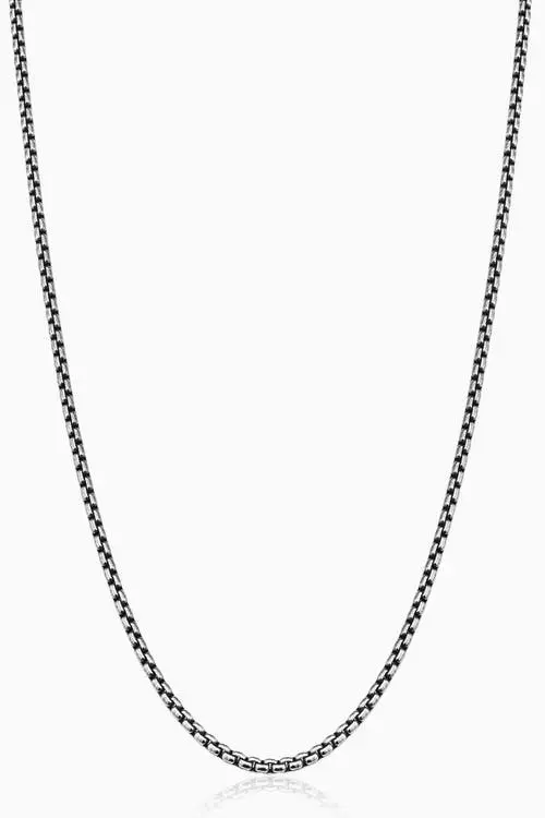 ORADINA Off The Grid Oxidized Sterling Chain - Silver