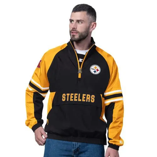STARTER Pittsburgh Steelers Prospect Half-zip Pullover By