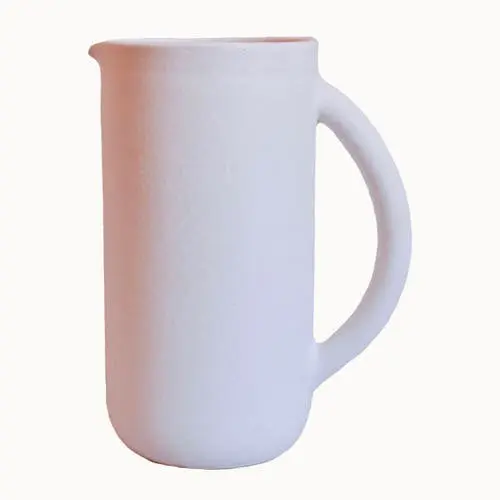 APARTMENT F Handcrafted Ceramic Pitcher - White