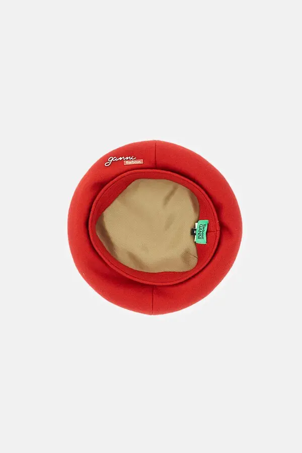 Barbour X Ganni Wool Beret